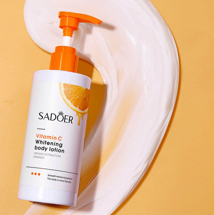 Sadoer Body Lotion Vitamin C Whitening Body Lotion Extra Bright Firm