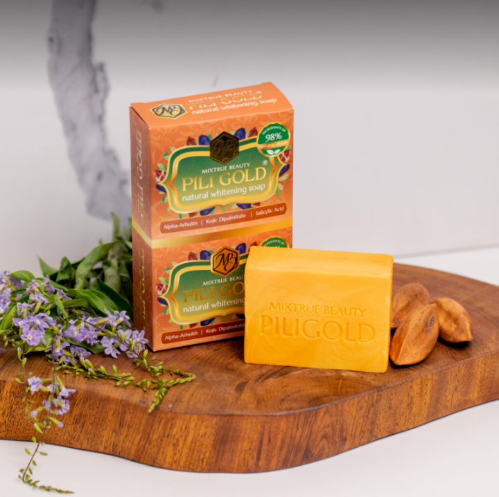 Mixture Beauty Pili Gold Natural Whitening Soap (Double) 135g x2 ...