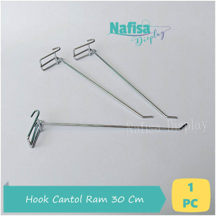 Single Hook Ram 30 Cm Display Besi Gantungan Aksesoris Nafisa HR 30 ...