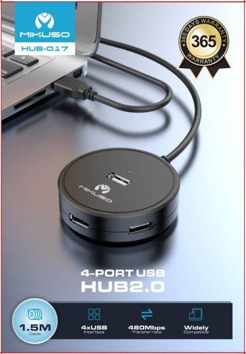 Mikuso HUB-017 USB HUB 4 Port USB HUB 2.0 | Lazada Indonesia