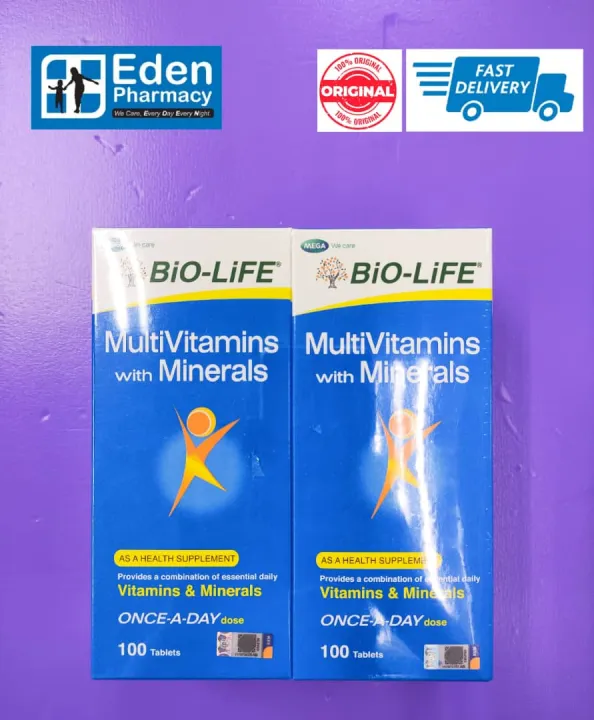 BioLife Bio Life Bio-Life MultiVitamins with Minerals ( 2 x 100's ...