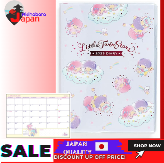 [100% Impor Jepang Asli] Buku Catatan Sanrio 2023 Buku Harian Tipis Bulanan Cinnamololl Kayu ...