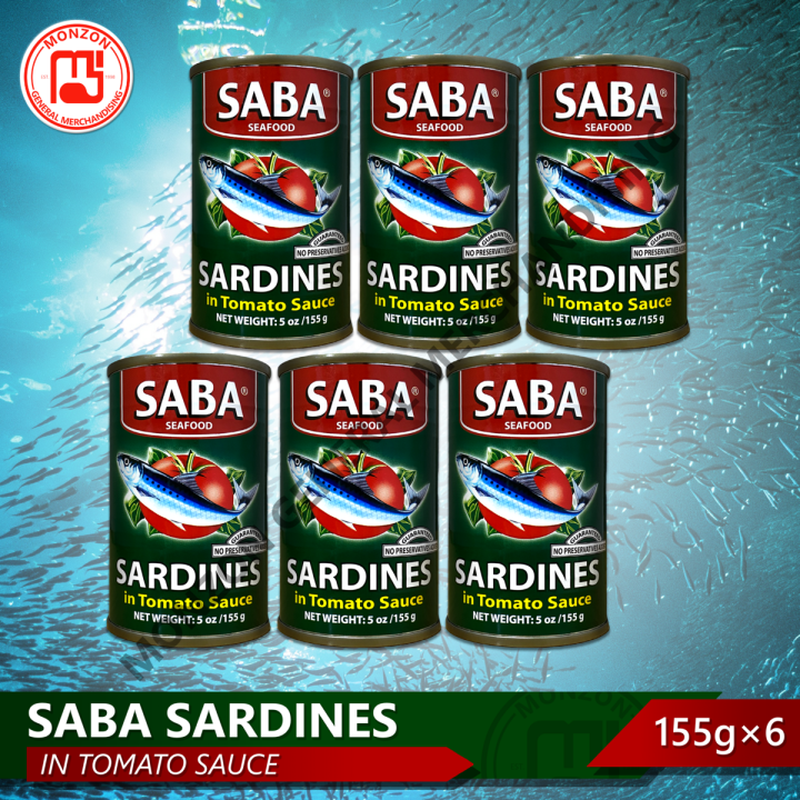 Saba Sardines in Tomato Sauce 155g (by 6) | Lazada PH