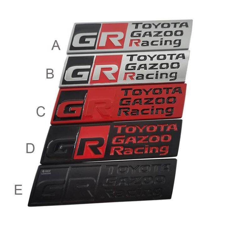 NEW 1 X Metal GR TOYOTA GAZOO Racing Logo Car Auto Rear Trunk Emblem ...