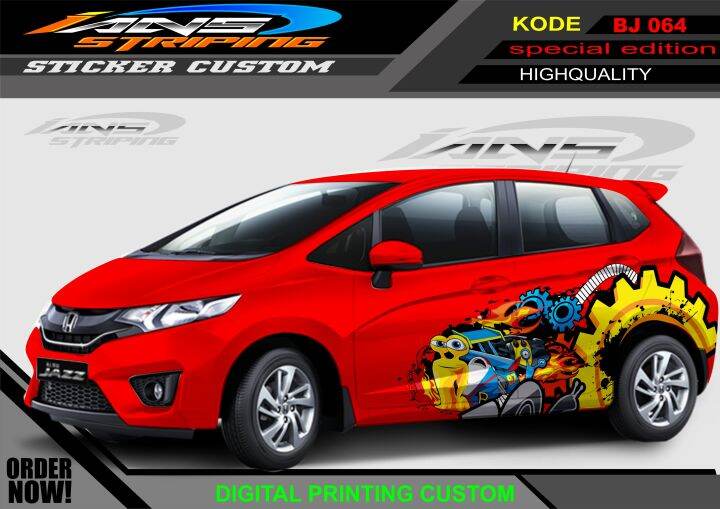 VARIASI MOBIL HONDA JAZZ / STIKER MOBIL BRIO AVANZA YARIS XENIA / DECAL ...