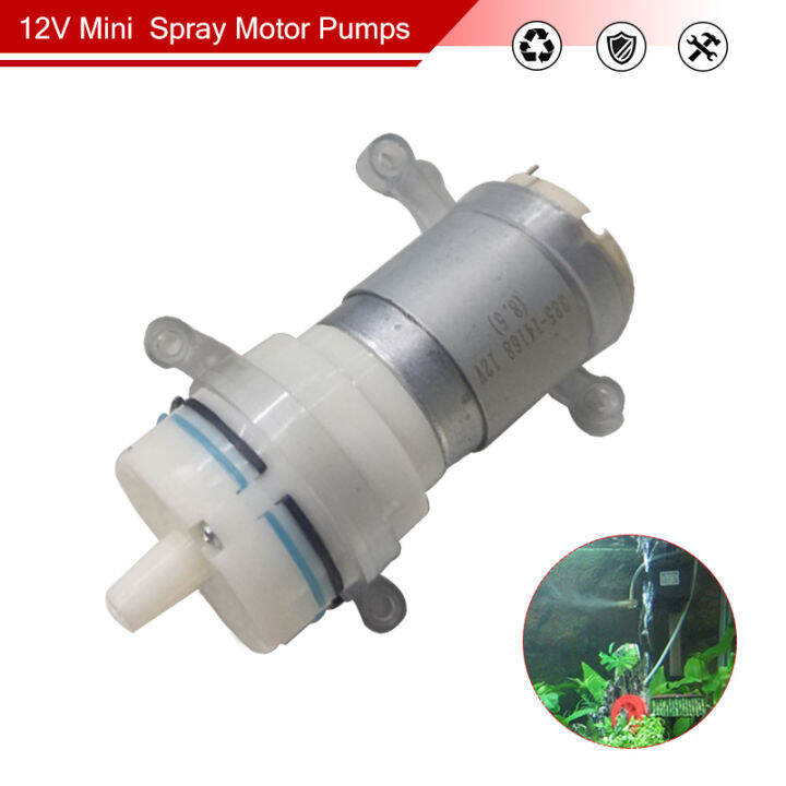 12V Mini Spray Motor Pumps Water Pump Priming Diaphragm For Water ...