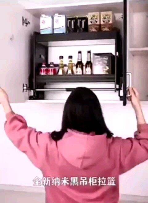 Pull down Condiments Rack 2 layer black finish(RenzRobin88 Marketing ...