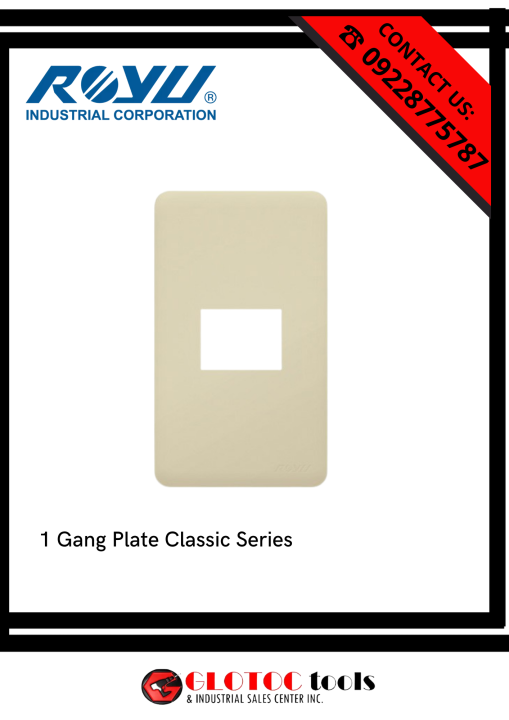 ROYU 1 Gang Plate Classic Series RCP1 | Lazada PH