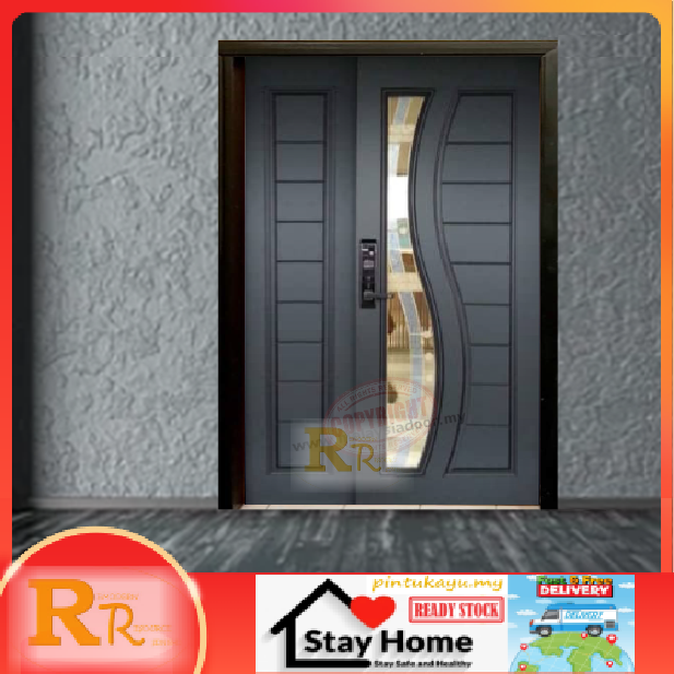 52" x 83" --- RRG71AE Solid Glass Door | FULL SOLID DOOR | Wooden Door | Pintu Murah | Main Door ...