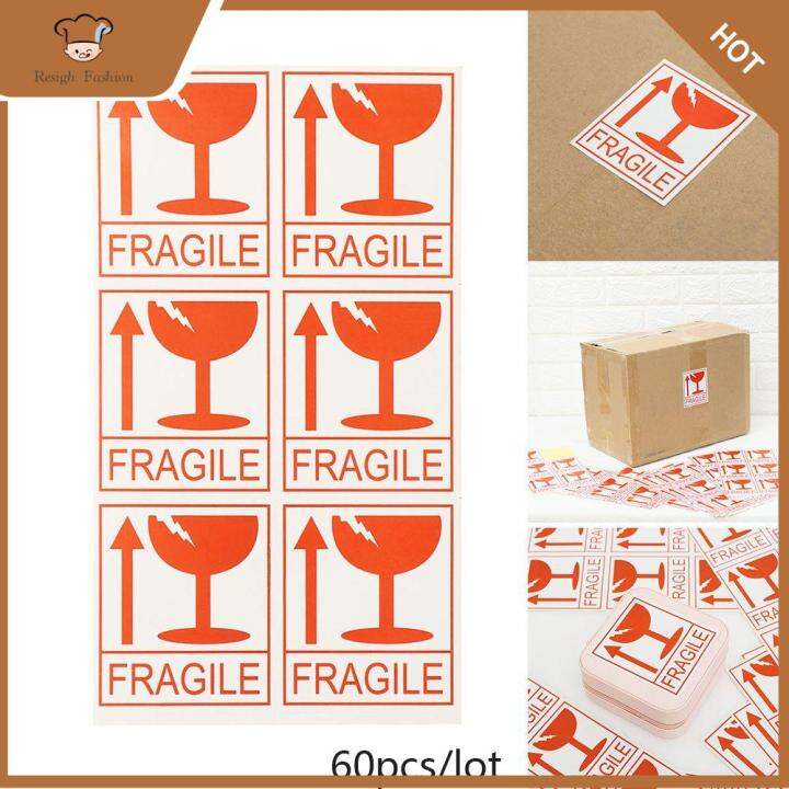 RESIGH FASHION 60pcs/lot Safety Care Shipping Parcel Mark Office ...