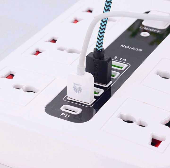 Universal 3/6 Power Socket Extension With USB Ports Adapter Socket ...