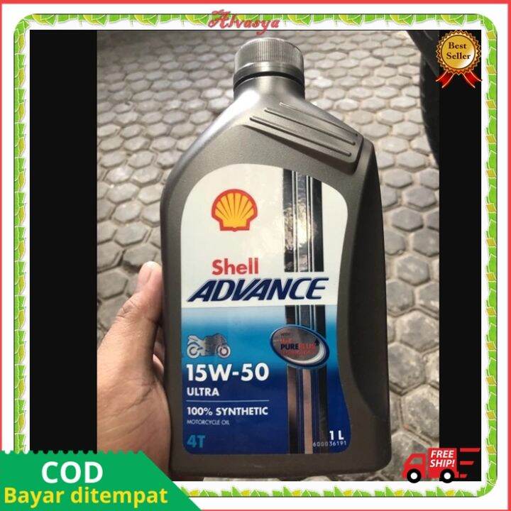Oli Motor Shell Advance Ultra 1 Liter Original Oli shell Advance Full ...