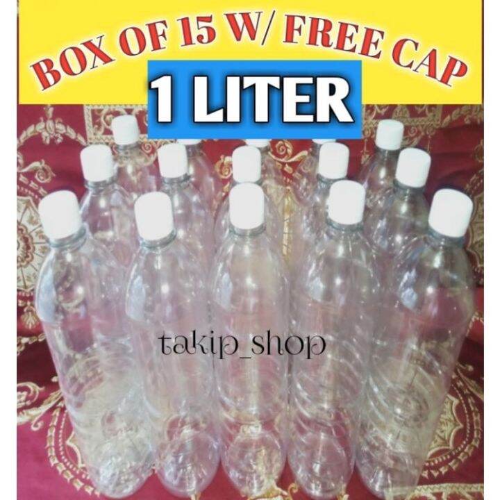 PET Plastic Bottle for Dishwashing liquid with free cap 1 Liter (Box of 15) | Lazada PH