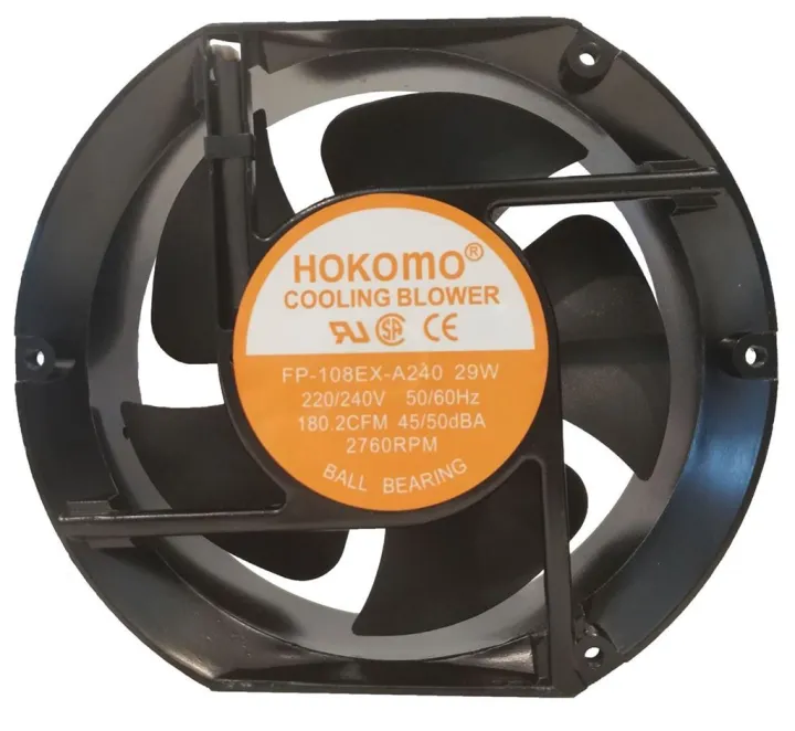 HOKOMO COOLING BLOWER FAN, 6" ~ BALL BEARING ~ 240VAC, (FP-108EX-A240) | Lazada