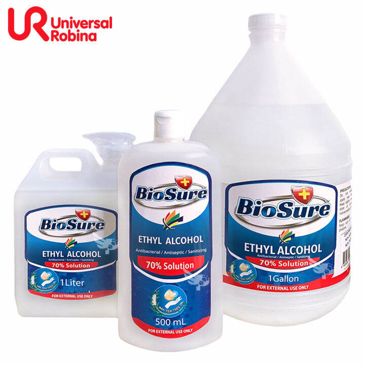 BioSure Ethyl Alcohol 70% Solution 500ml - Scented Alcohol - Mabango - hindi masakit sa ilong ...