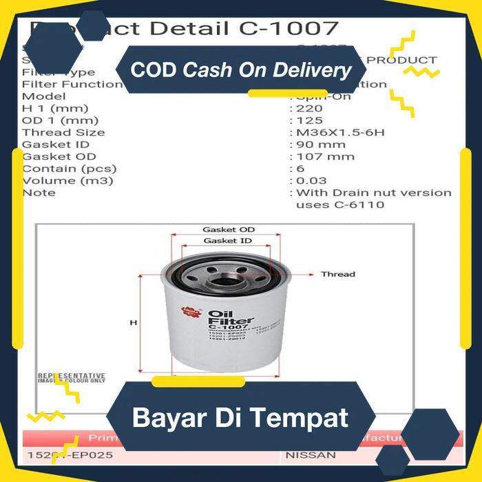 Filter Oli Mitsubishi Fuso/ Oil Filter Mitsubishi Fuso Ganjo/ Filter ...