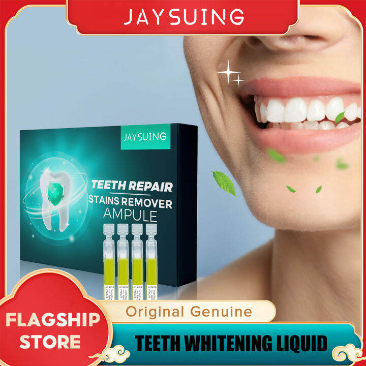 Jaysuing Teeth Repair Stains Remover Ampule Teeth Whitening Deep Cleaning Serum Freshen ...