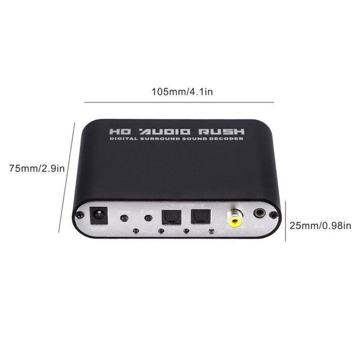 5 1 CH Audio Decoder SPDIF Coaxial to RCA DTS AC3 Optical Digital ...