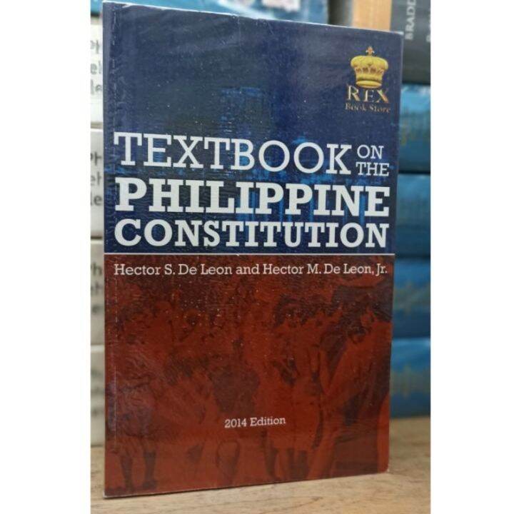 Textbook on the Philippine Constitution by De leon (2014 Edition) | Lazada PH
