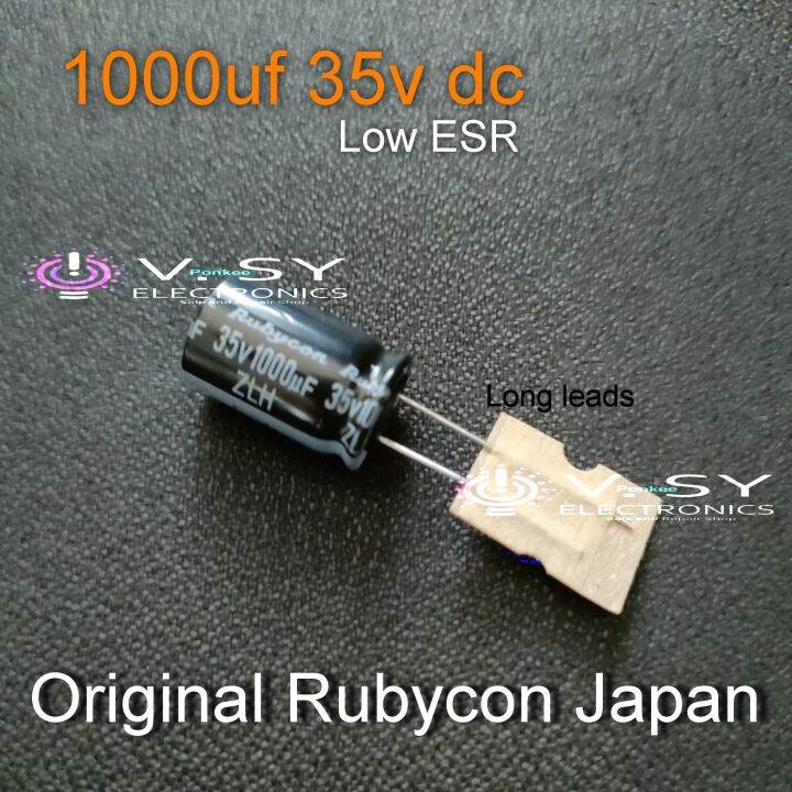 2pcs Original Rubicon Electrolytic Capacitor 1000uf 35v dc / 1000mfd ...