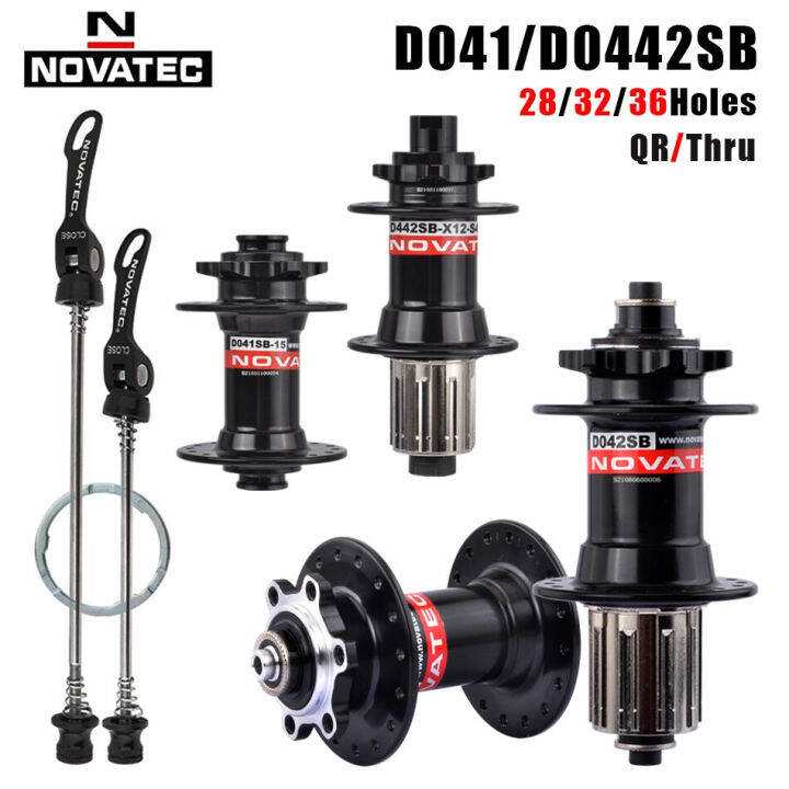 ดุมล้อจักรยานเสือภูเขา 32 รู NOVATEC D041SB/D042SB 6-Bolt Hub HG สำหรับ ...