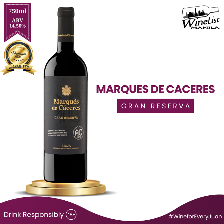 Marques de Caceres Gran Reserva | Rioja, Spain | Spanish Red Wine 750ml ...