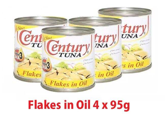 Philippine Product Century Tuna Flakes in Oil (Halal) 4 cans by 95 ...