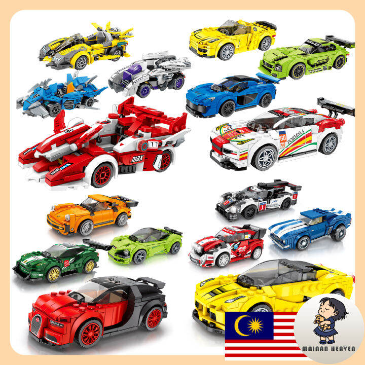 SEMBO Blocks Car Toy Super Race Famous Car 607001 - 607076 Rc Car ...
