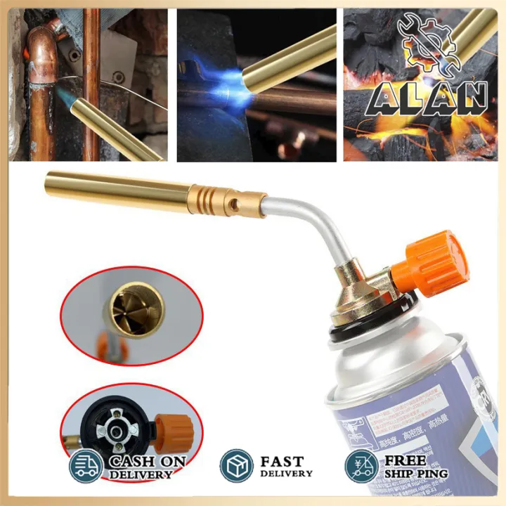 Gas Torch Butane Burning Outdoor Camping BBQ Flame Welding Gas Torch ...
