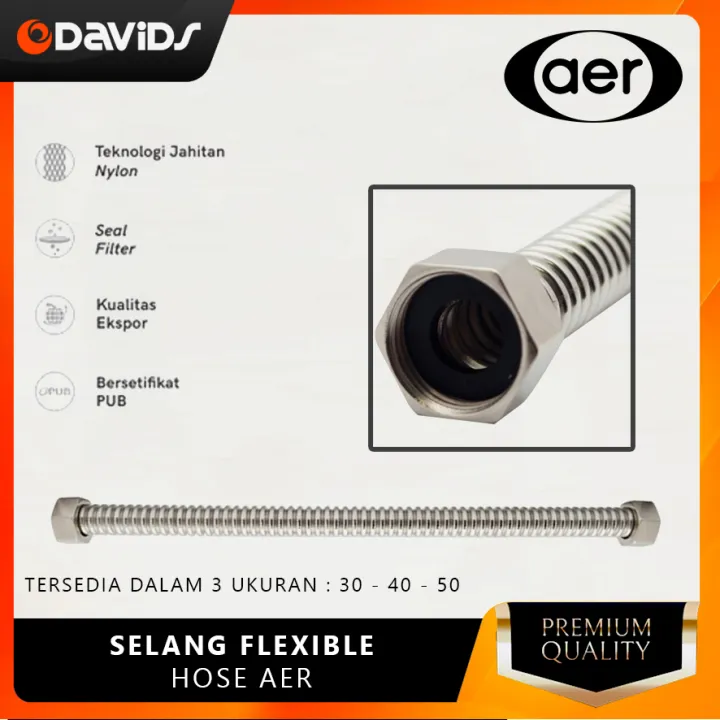 Selang Wastafel Flexible Water Heater Kloset Duduk Hiter Fleksibel AER | Lazada Indonesia