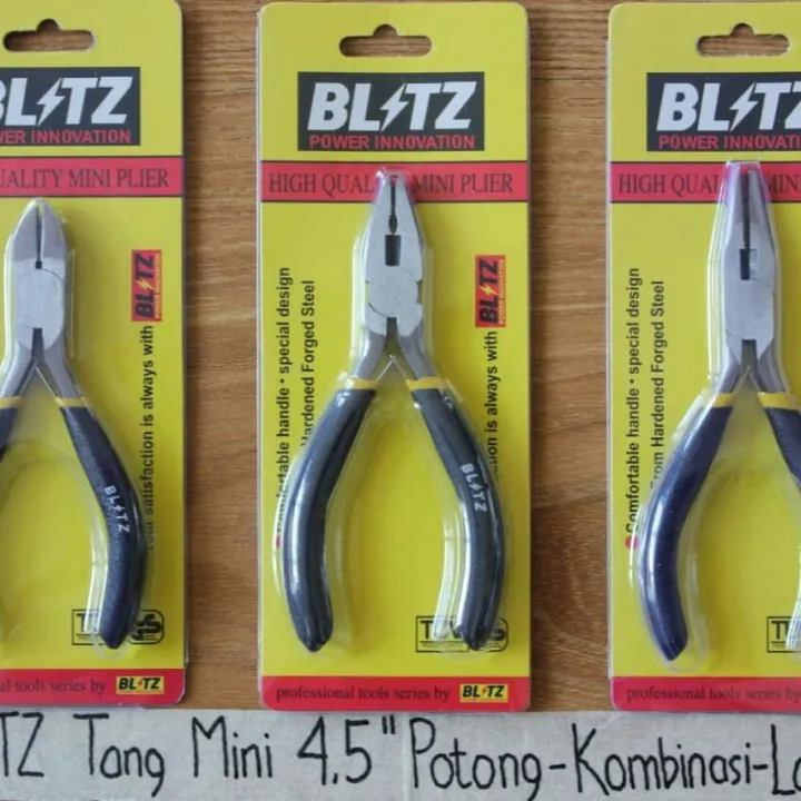Tang Mini 4,5" biasa/kombinasi,potong, dan lancip/buaya Blitz | Lazada ...