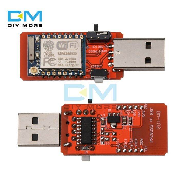 diymore CH340 CH340G USB To ESP8266 ESP-07 ESP07 Wireless Development Board Module WiFi Antenna ...