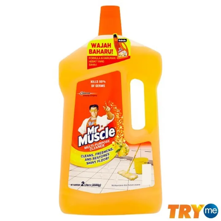 Mr Muscle Multi-Purpose Floor Cleaner 2L - Lemon | Lazada