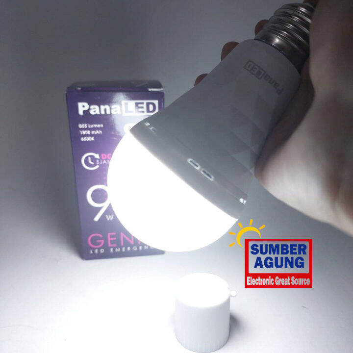 Panaled Genio Lampu AC DC 9W 9Watt Emergency Lamp Nyala Saat Mati Lampu ...