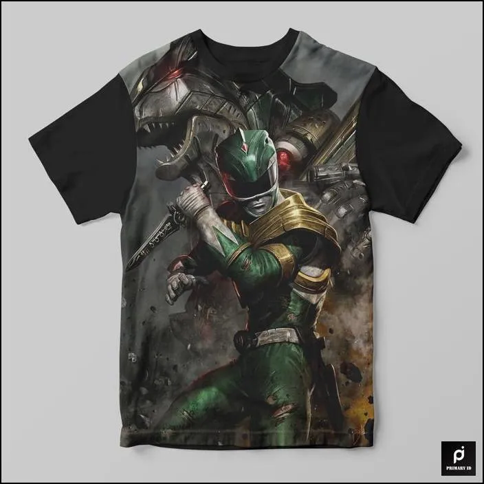 Baju Kaos Anak Power Rangers Green Ranger T-Shirt | Lazada Indonesia