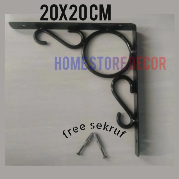 RAK BESI SIKU PENYANGGA RAK DINDING/KAYU AMBALAN TERMURAH MULTIFUNGS ...