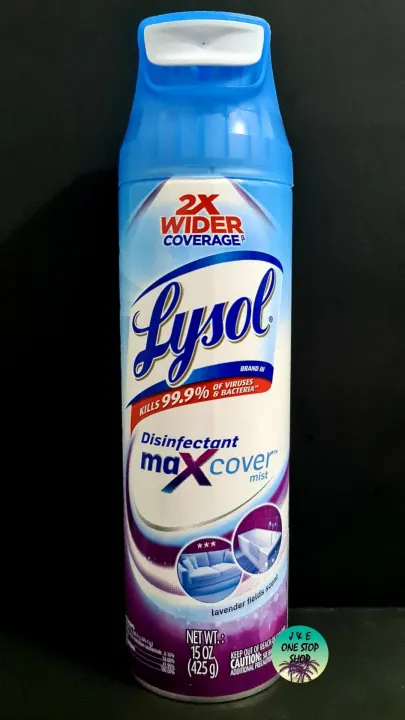 Lysol Disinfectant Max Cover Mist, Lavender Fields Scent, 425g | Lazada PH