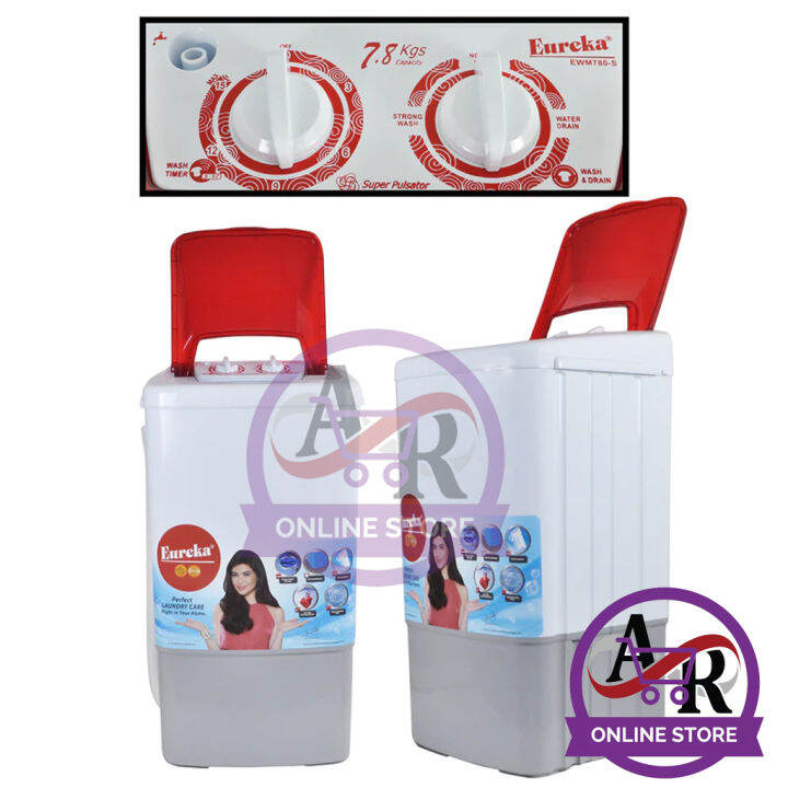 EUREKA SINGLE TUB WASHING MACHINE 7.8KG EWM 780S | Lazada PH