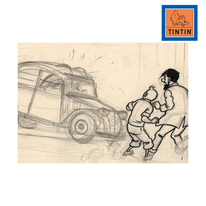 TINTIN POSTCARD: Museum - Tintin & Haddock | Lazada Singapore