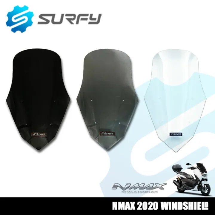 NMAX 2020 Windshield V2 Visor 5mm Thickness Aerodynamic Design With ...