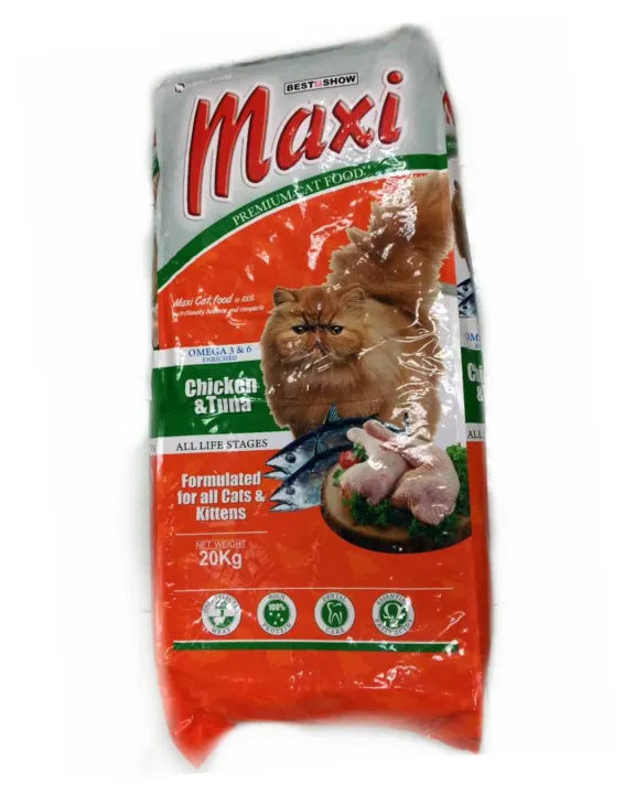 Maxi Premium Cat Food Chicken & Tuna 20kg | Lazada