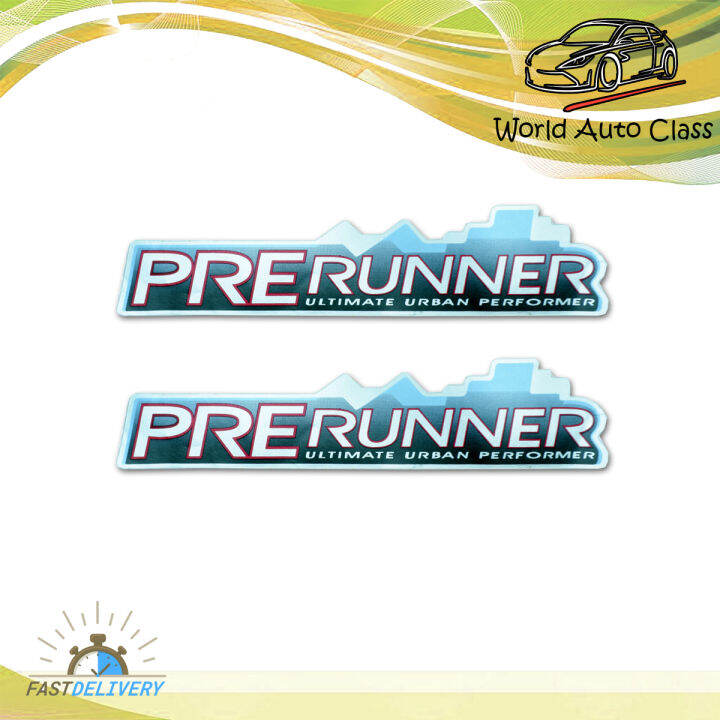 สติ๊กเกอร์ Sticker PRERUNNER สี Grey Hilux Vigo Toyota 2, 5 ประตู ปี ...