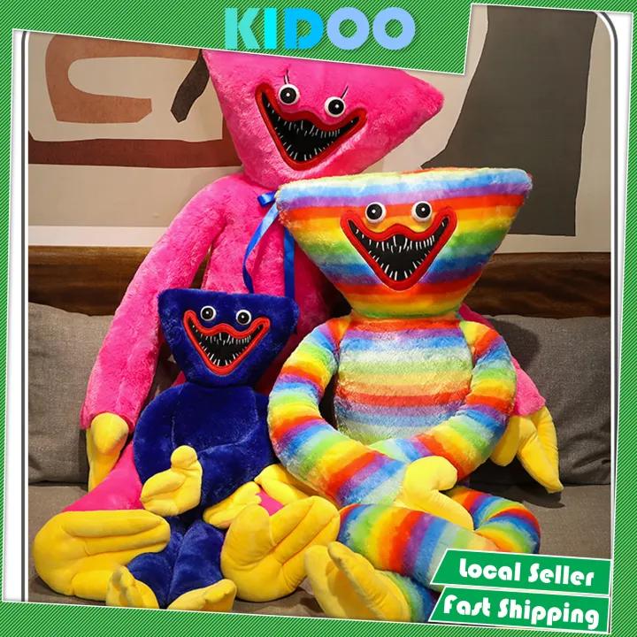 Kidoo Huggy Wuggy 60cm 80cm 100cm Big Plush Toy Patung Poppy Playtime ...