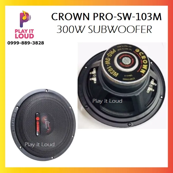 Crown PRO-SW-103M 300Watts Subwoofer Speaker | Lazada PH