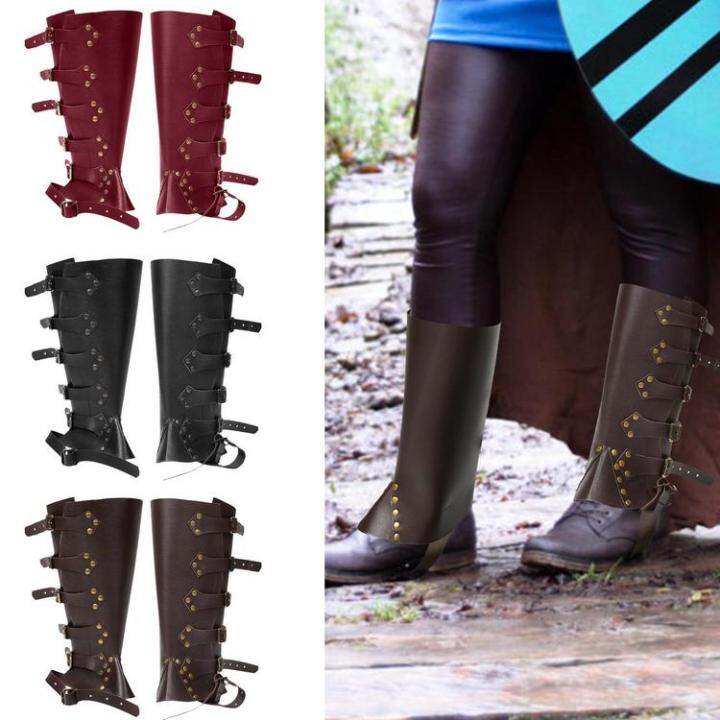 Medieval Boot Covers Punk Leg Covers For Warrior Steampunk Medieval ...