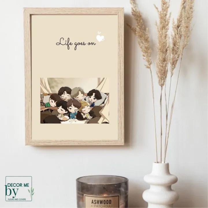 BTS Wall Decor Wood frames Minimalist NON GLASS | Lazada PH