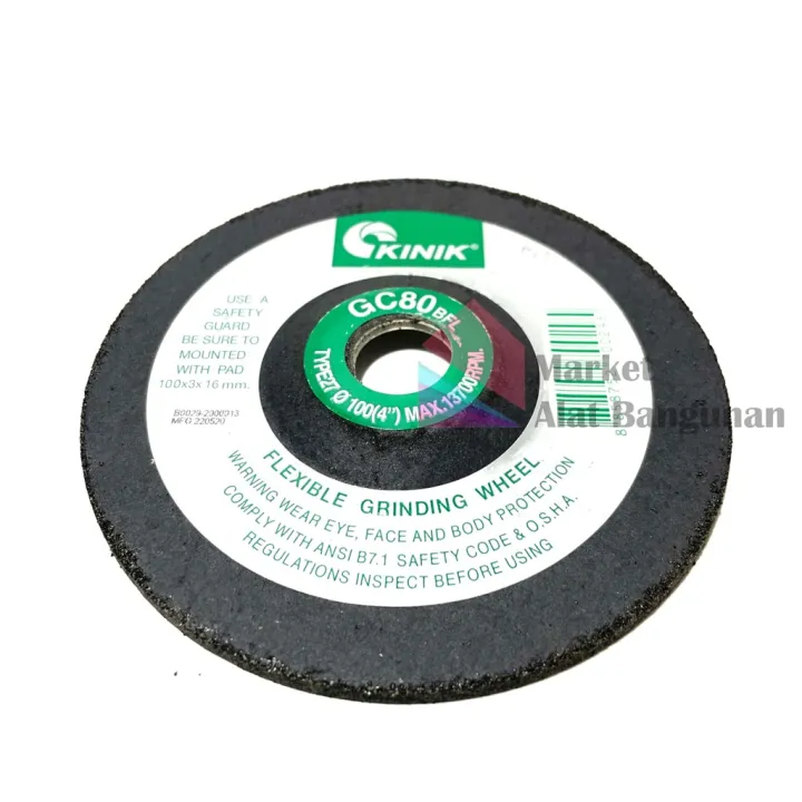 Batu Gerinda Fleksibel KINIK 4” GC 80 / Gurinda Flexible KINIK GC80 | Lazada Indonesia