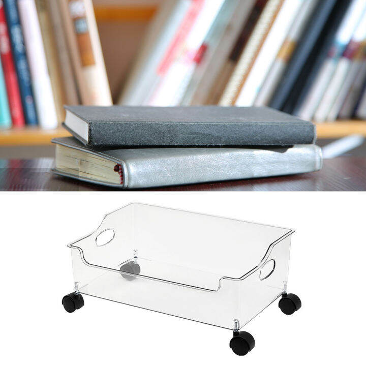 Wheeled Book Storage Container Under Bed Book Container Plastic for ...