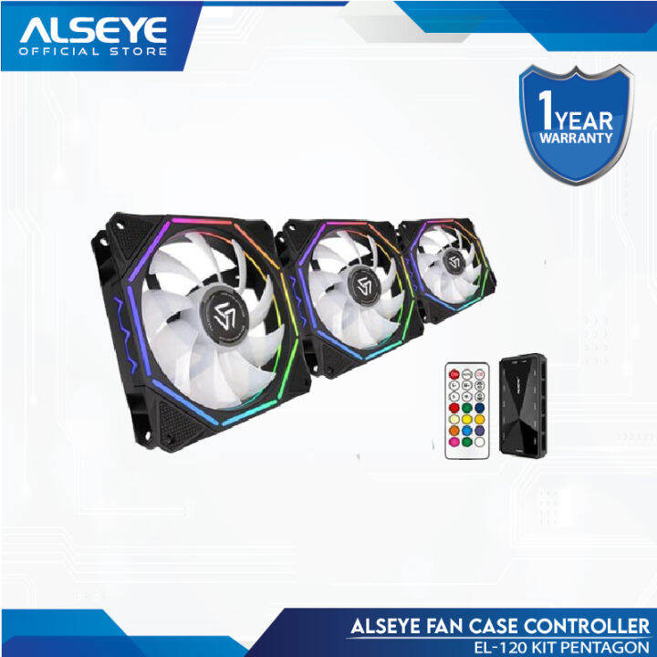 Alseye Fan Case Pentagon EL120 A RGB Kit Controller | Lazada Indonesia