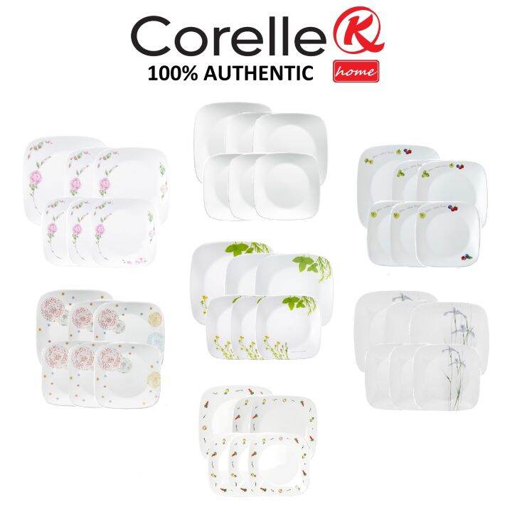 CORELLE Square Dinnerware 6 Piece Set | Lazada PH